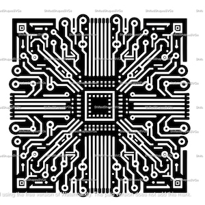 Tech Lover's Dream: Circuit Board Pattern SVG Bundle - Etsy