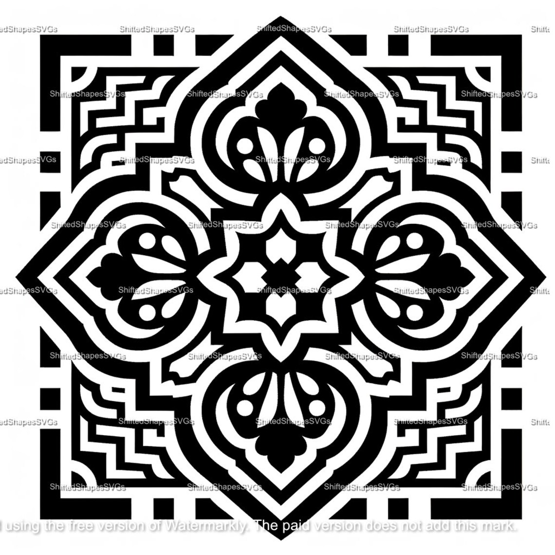 Moroccan Tile Pattern SVG Bundle - Etsy