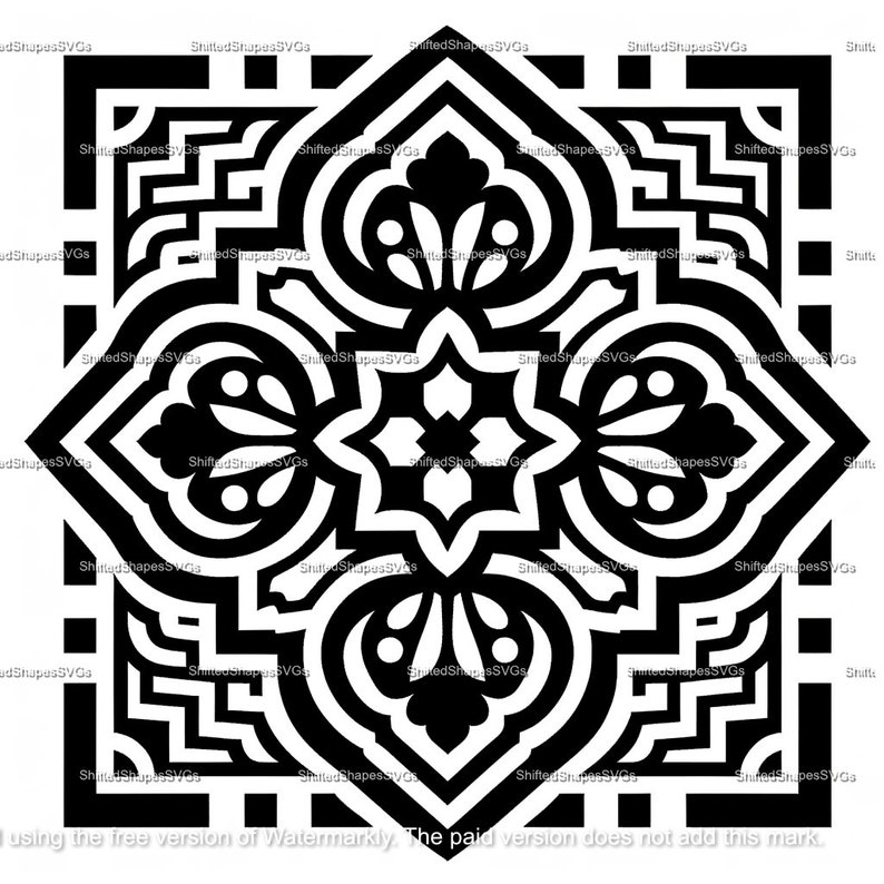 Moroccan Tile Pattern SVG Bundle - Etsy