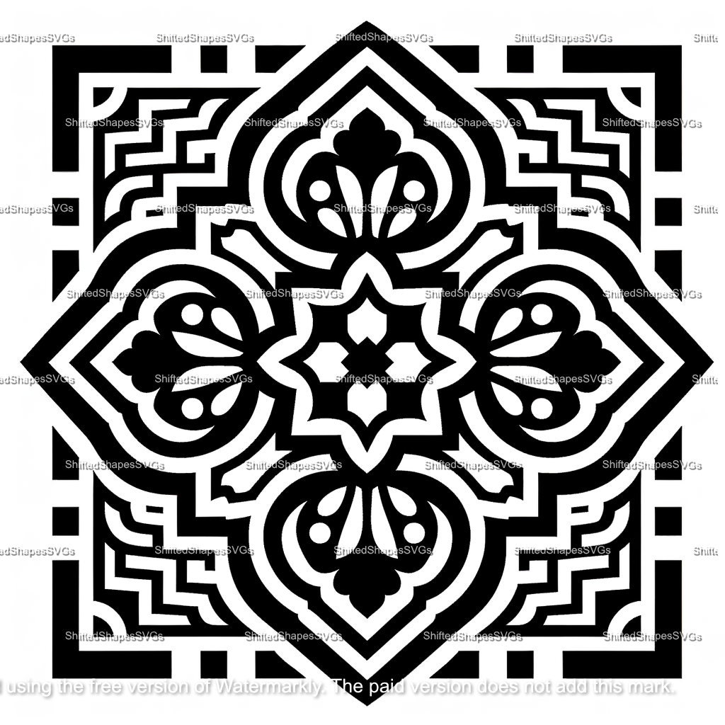 Moroccan Tile Pattern SVG Bundle - Etsy