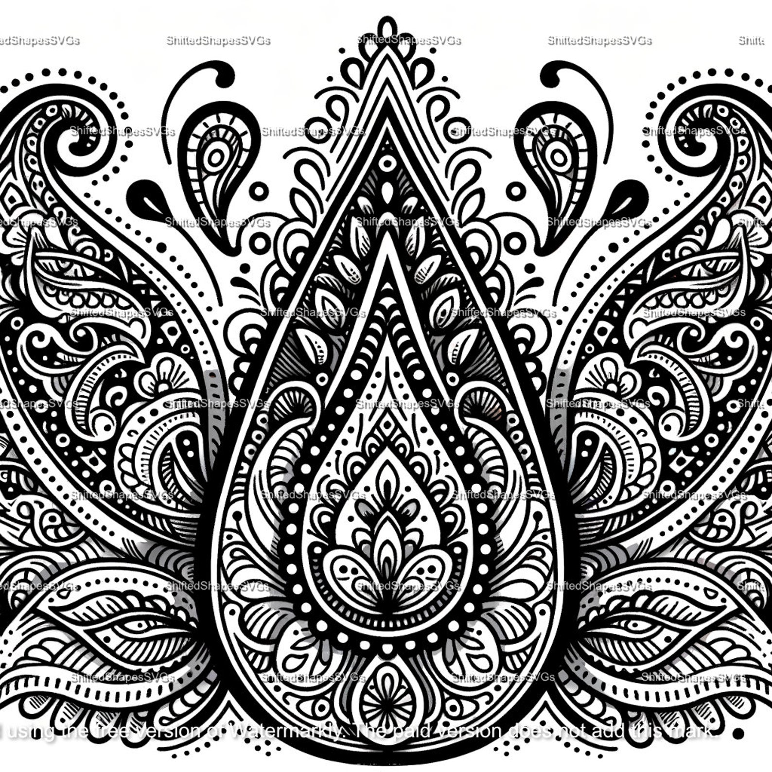 Paisley Pattern SVG Bundle - Etsy