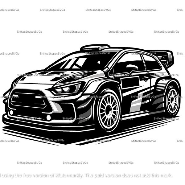 Rally Car Svg - Etsy