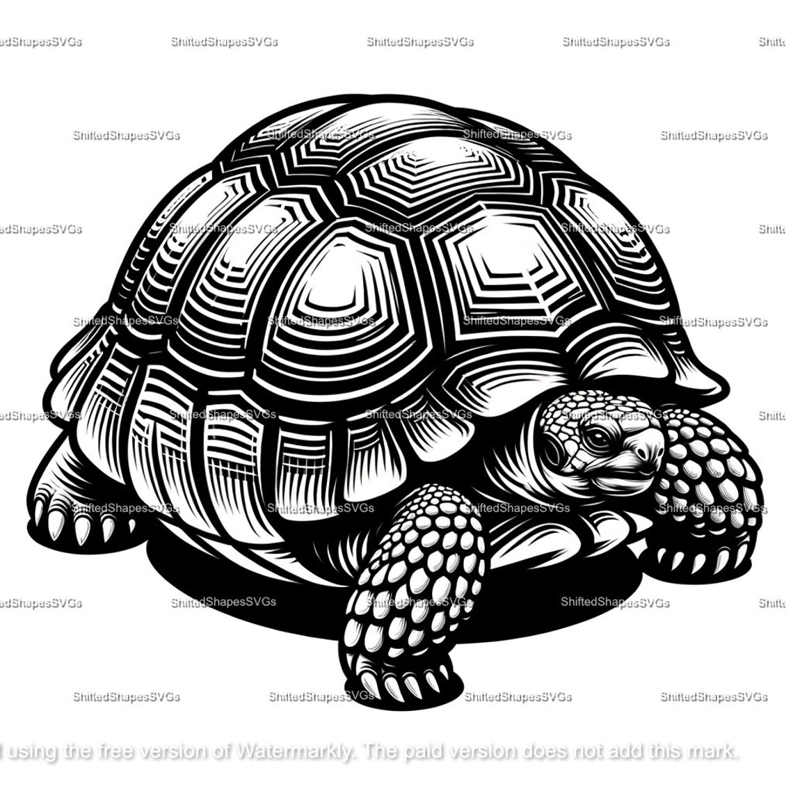 Sulcata Tortoise SVG Bundle - Etsy