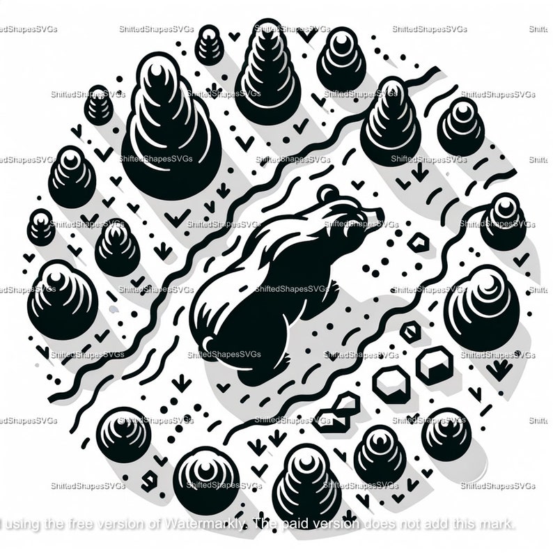 Bear Nature Scene SVG Bundle - Etsy