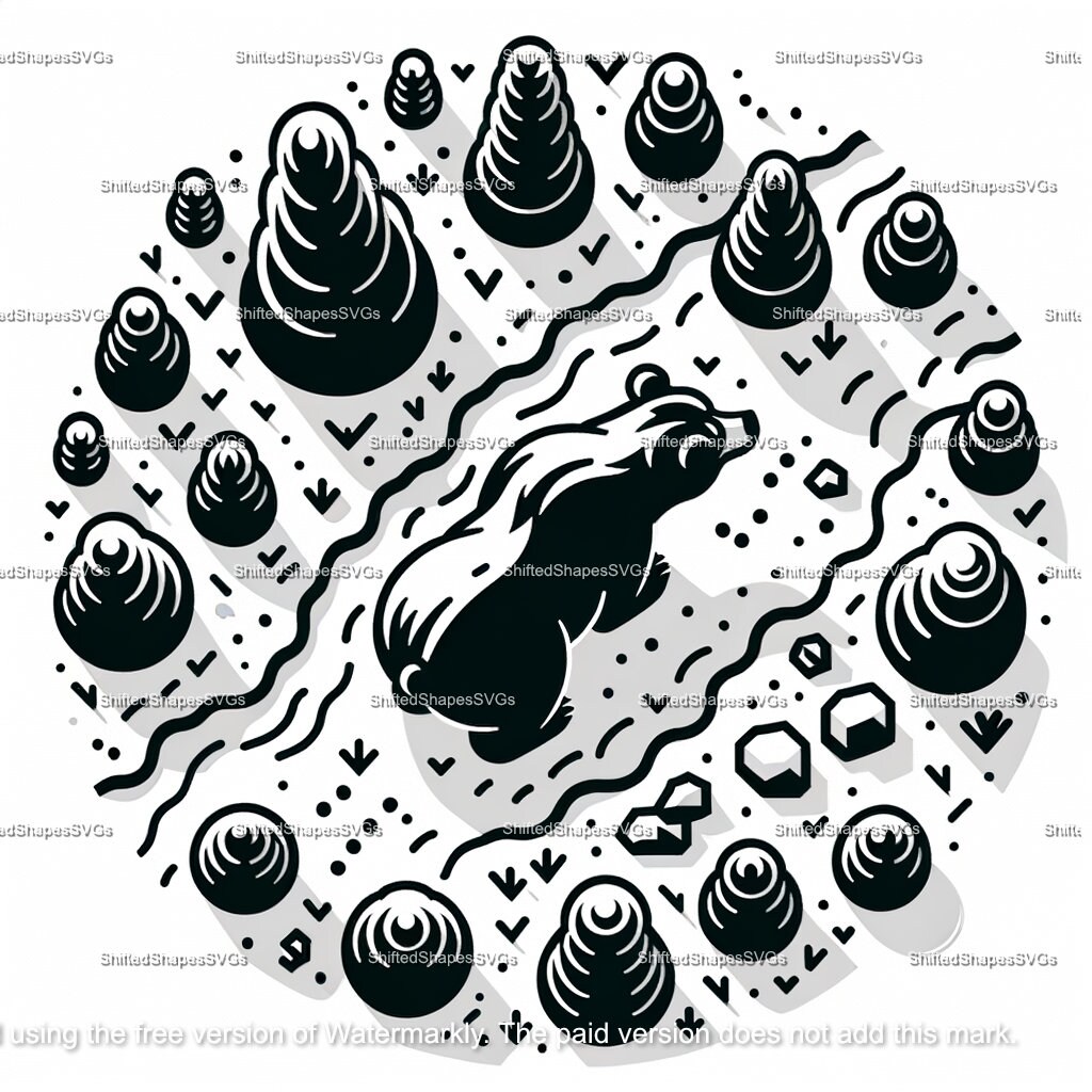 Bear Nature Scene SVG Bundle - Etsy