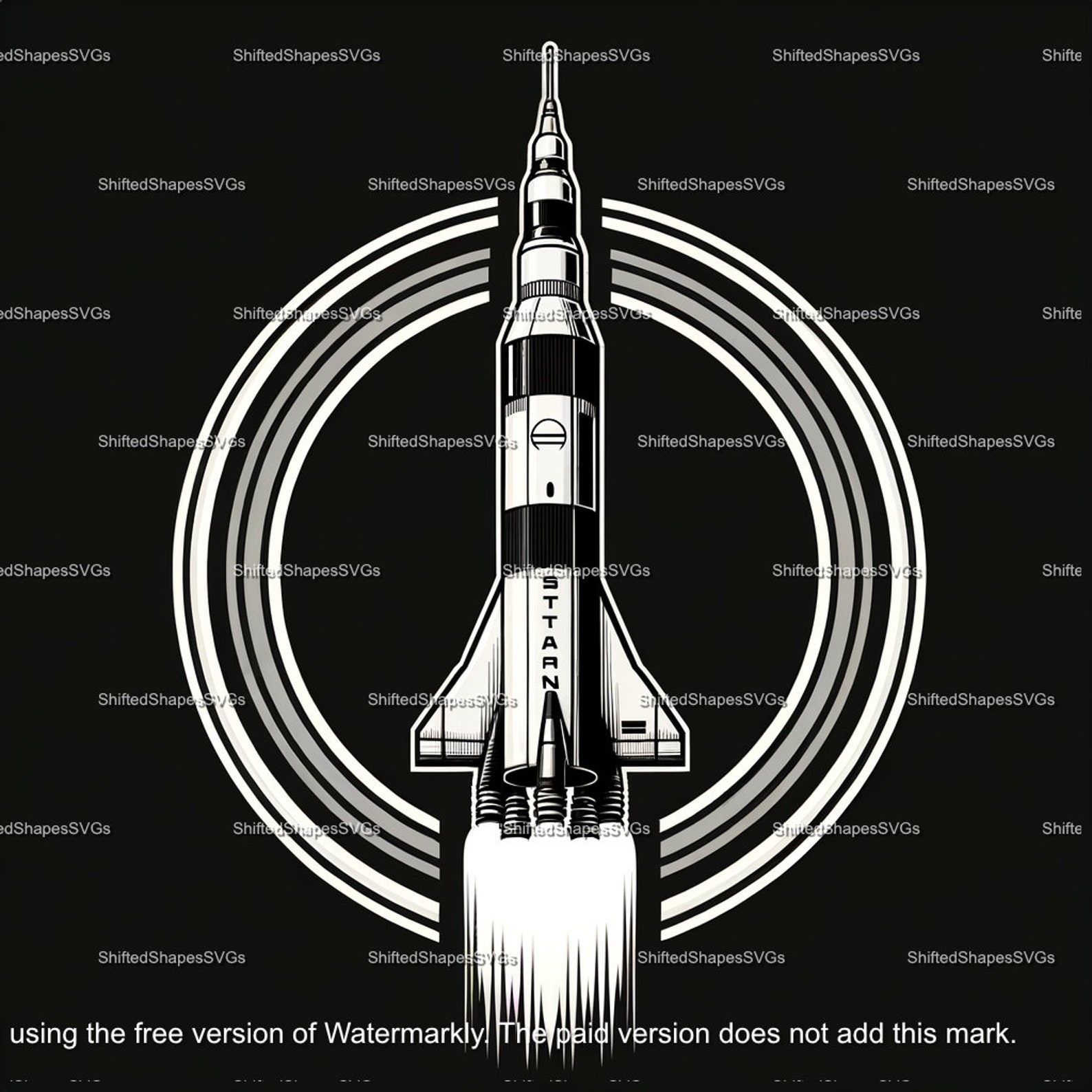 Saturn V Style Rocket SVG Bundle - Etsy