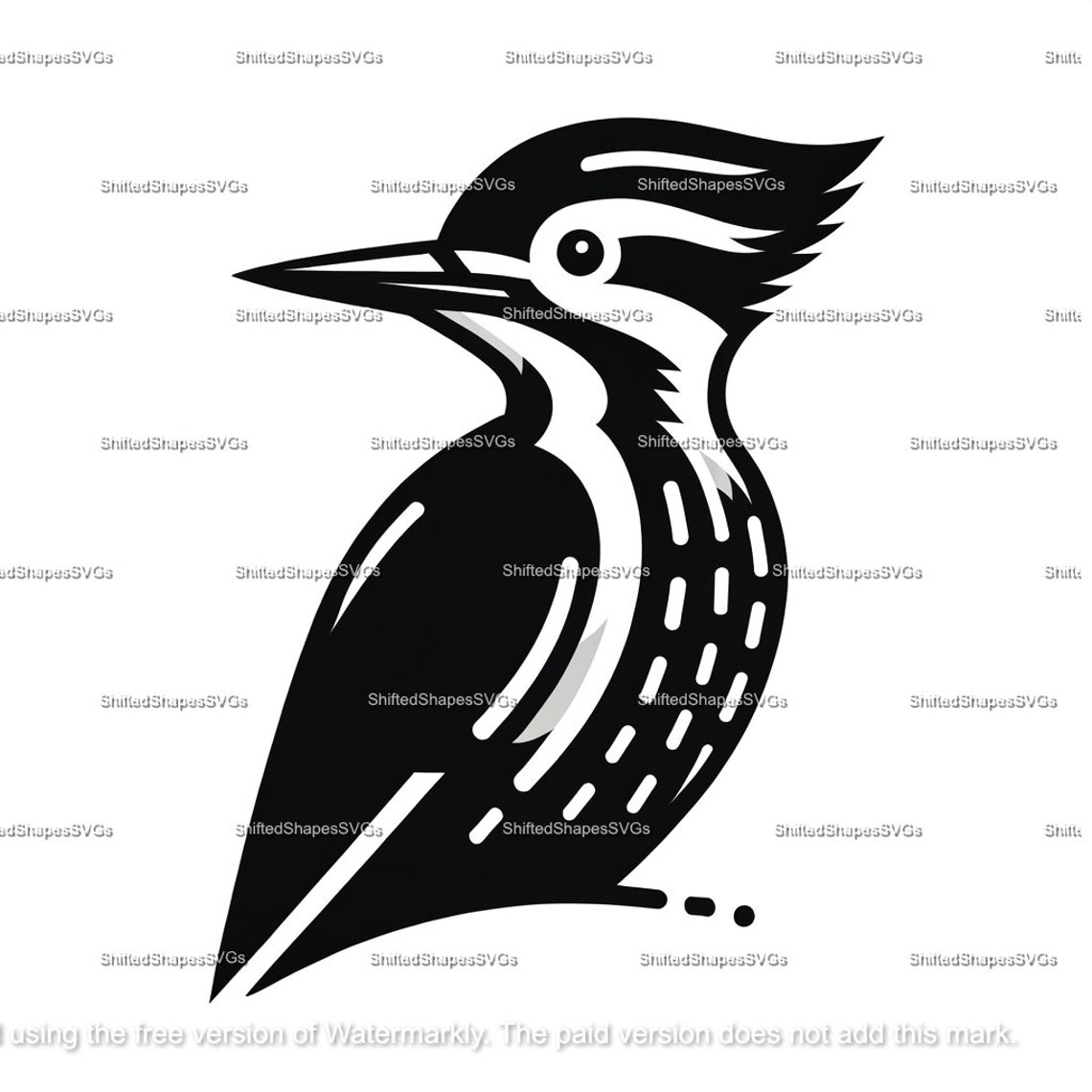 Pileated Woodpecker SVG Bundle - Etsy