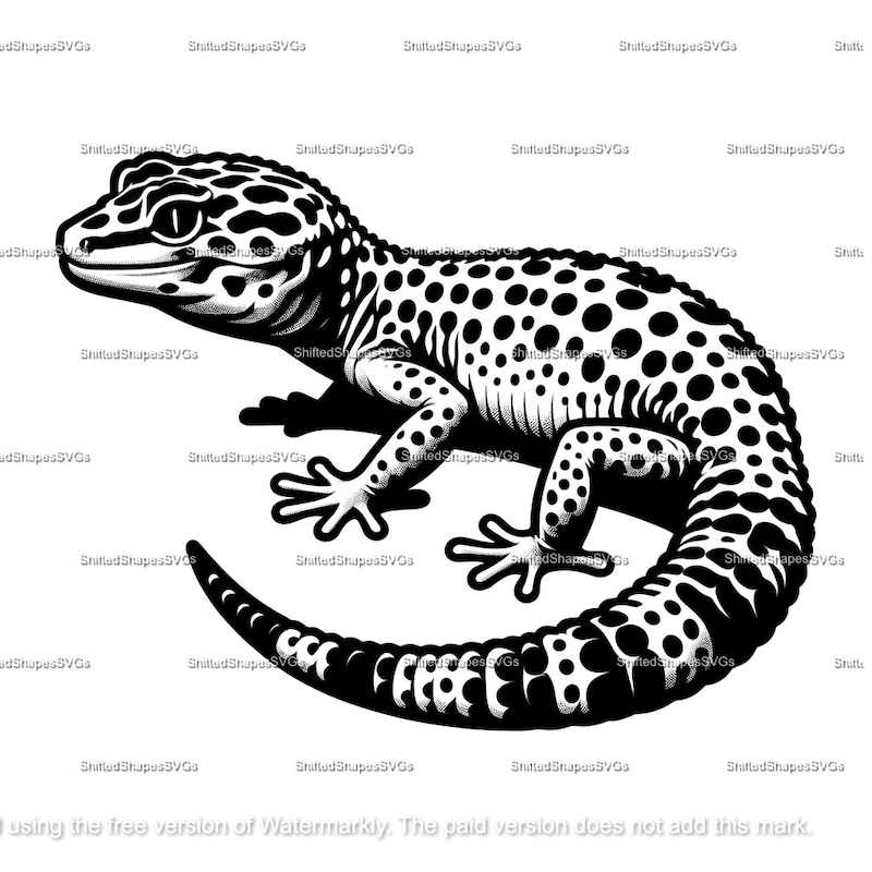 Gecko Wall Art - Etsy