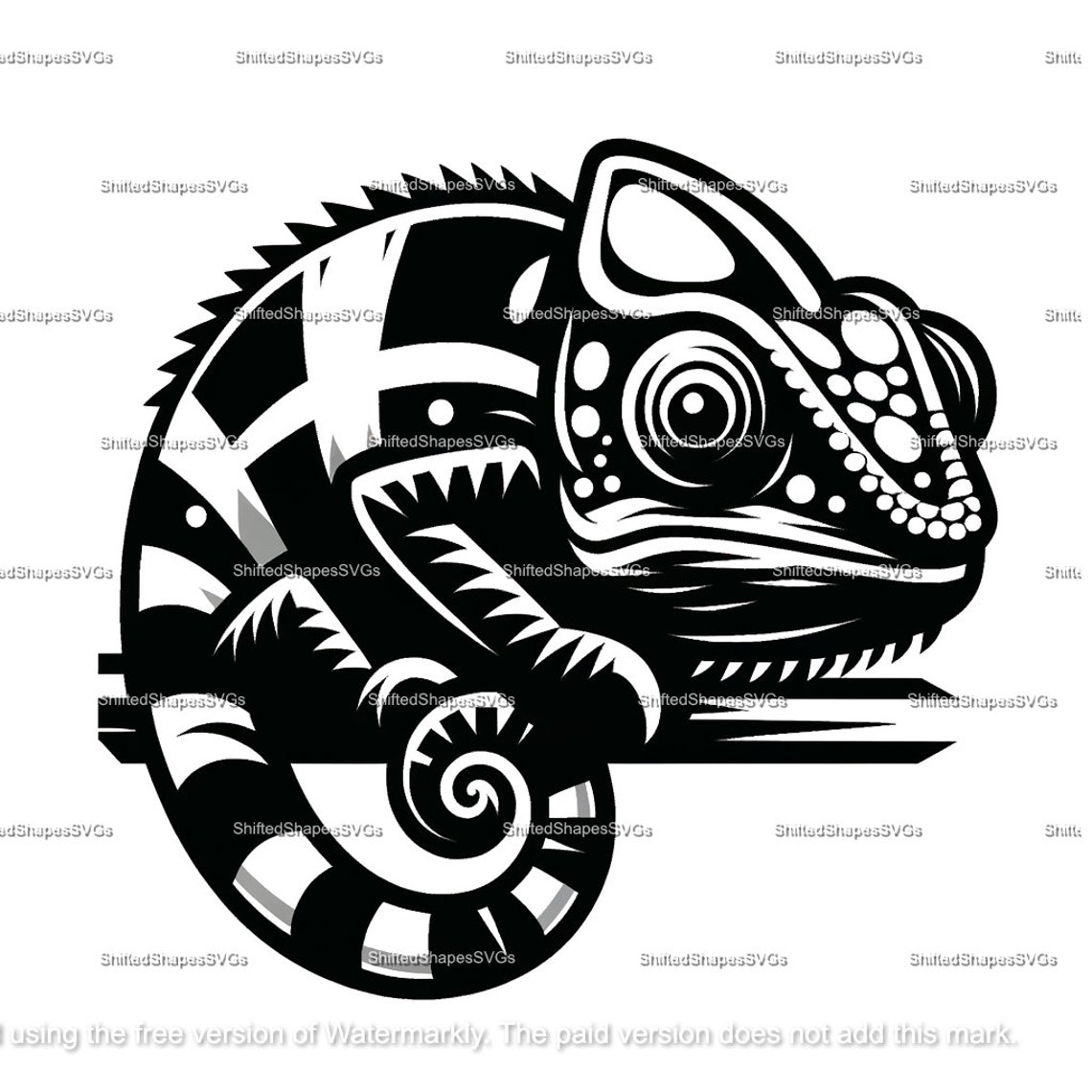 Chameleon SVG Bundle - Etsy