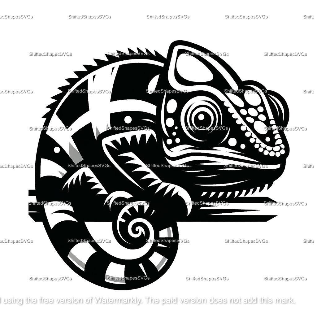 Chameleon SVG Bundle - Etsy