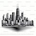 Chicago Skyline SVG Bundle - Etsy