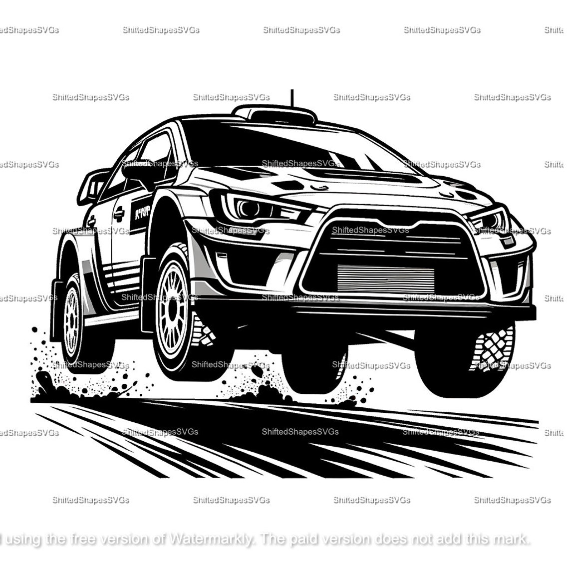 Rally Car Jump SVG Bundle - Etsy