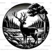 Deer Nature Scene SVG Bundle - Etsy Canada