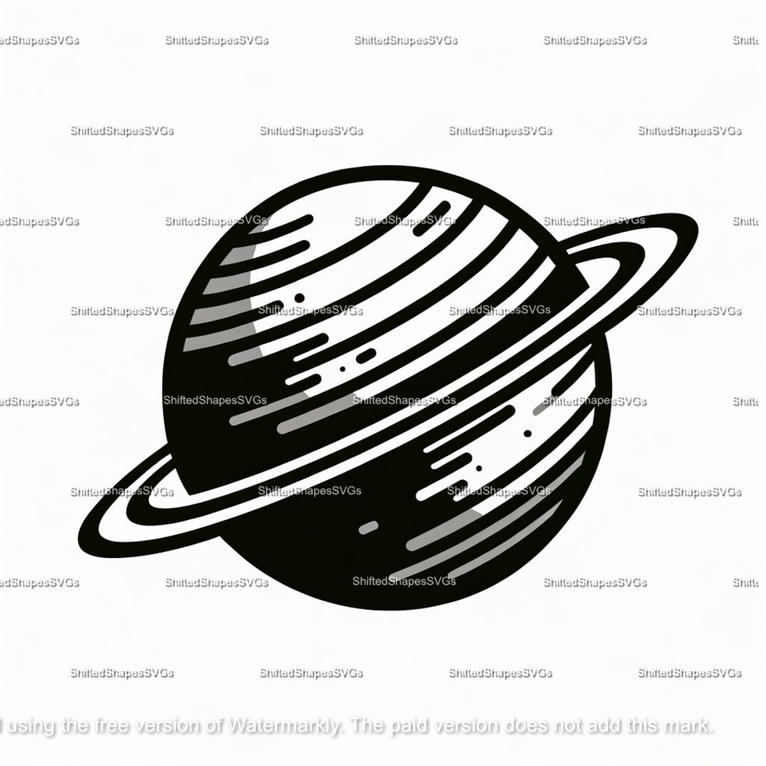Planet Saturn SVG Bundle - Etsy