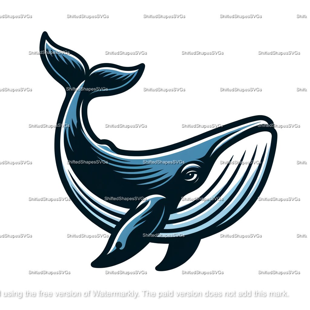 Blue Whale SVG Bundle - Etsy