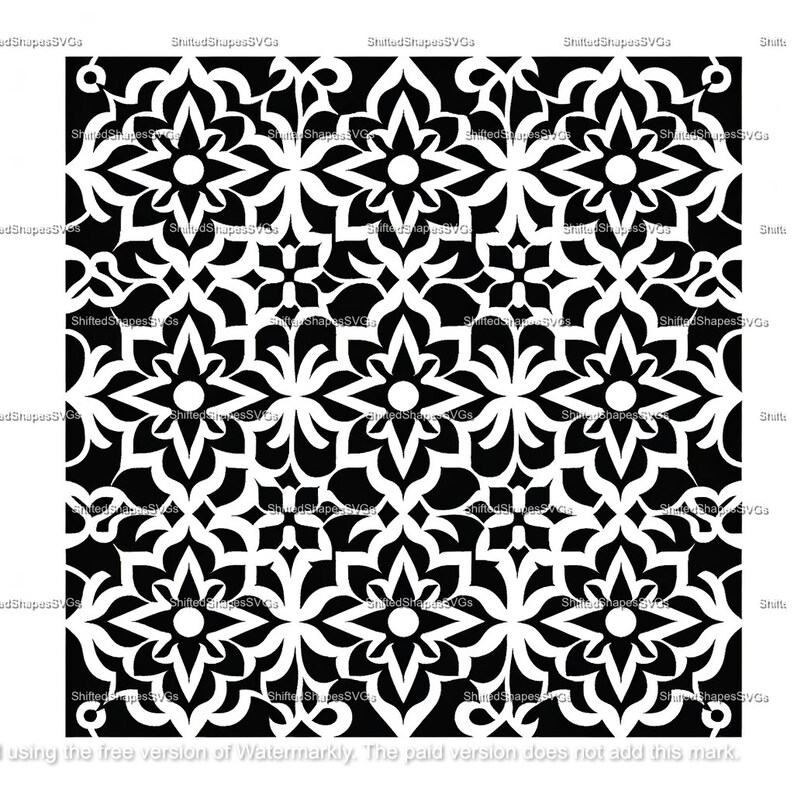 Moroccan Tile Pattern SVG Bundle - Etsy