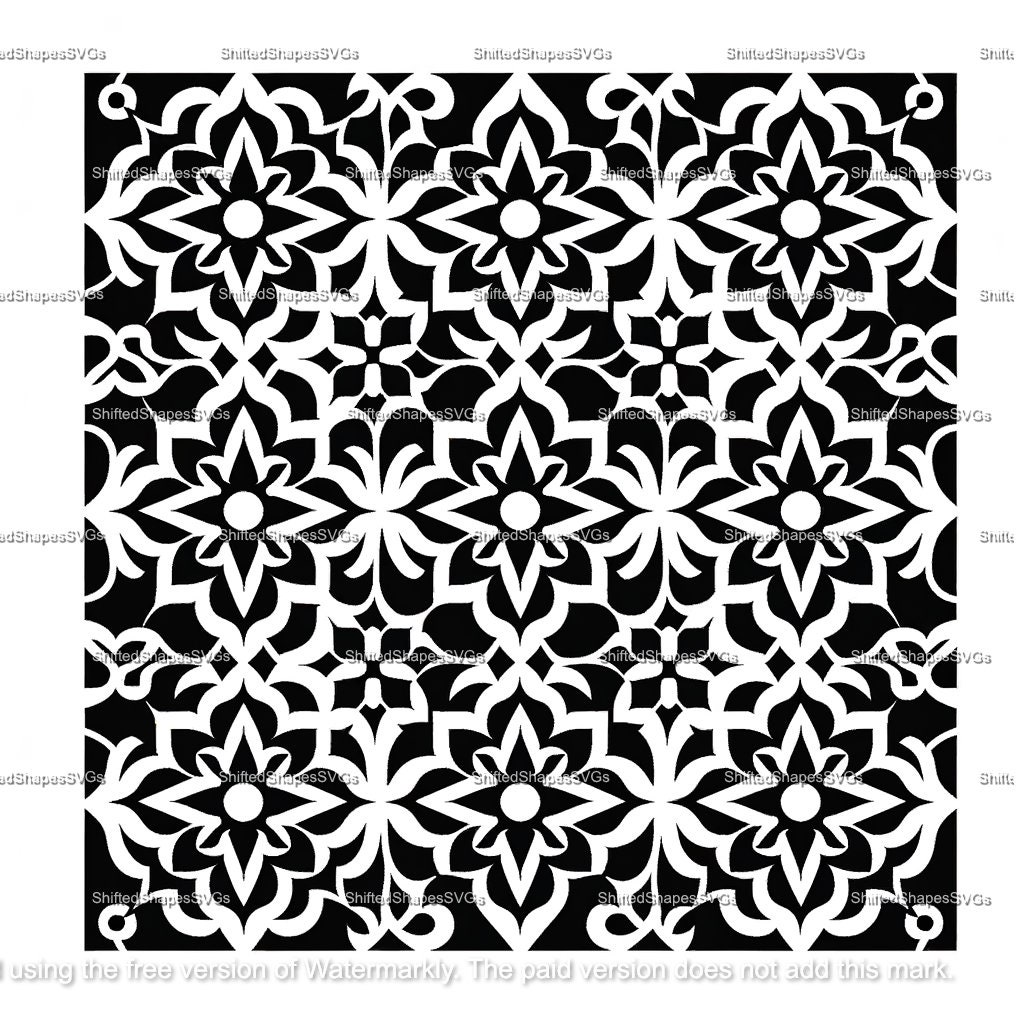 Moroccan Tile Pattern SVG Bundle - Etsy
