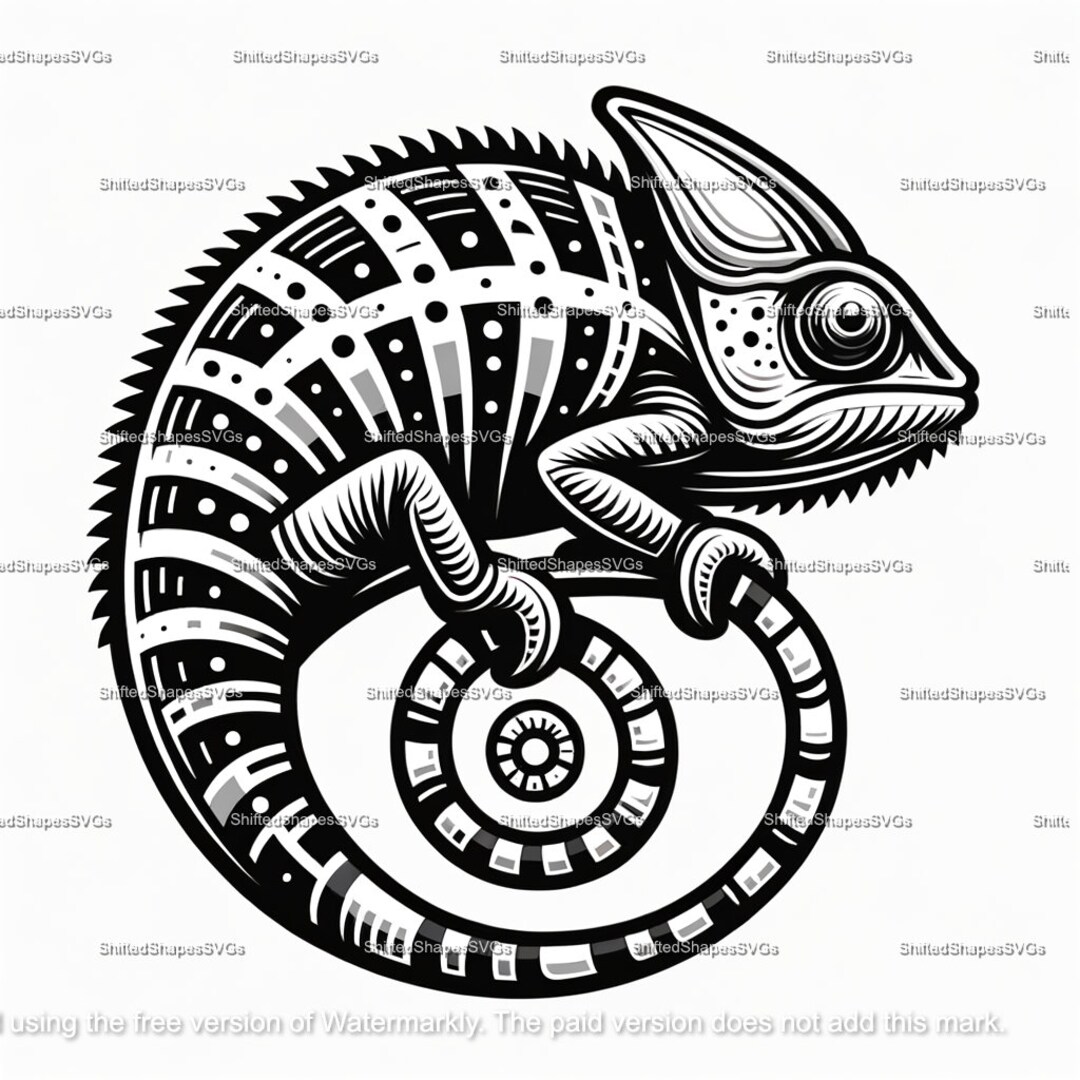 Chameleon SVG Bundle - Etsy