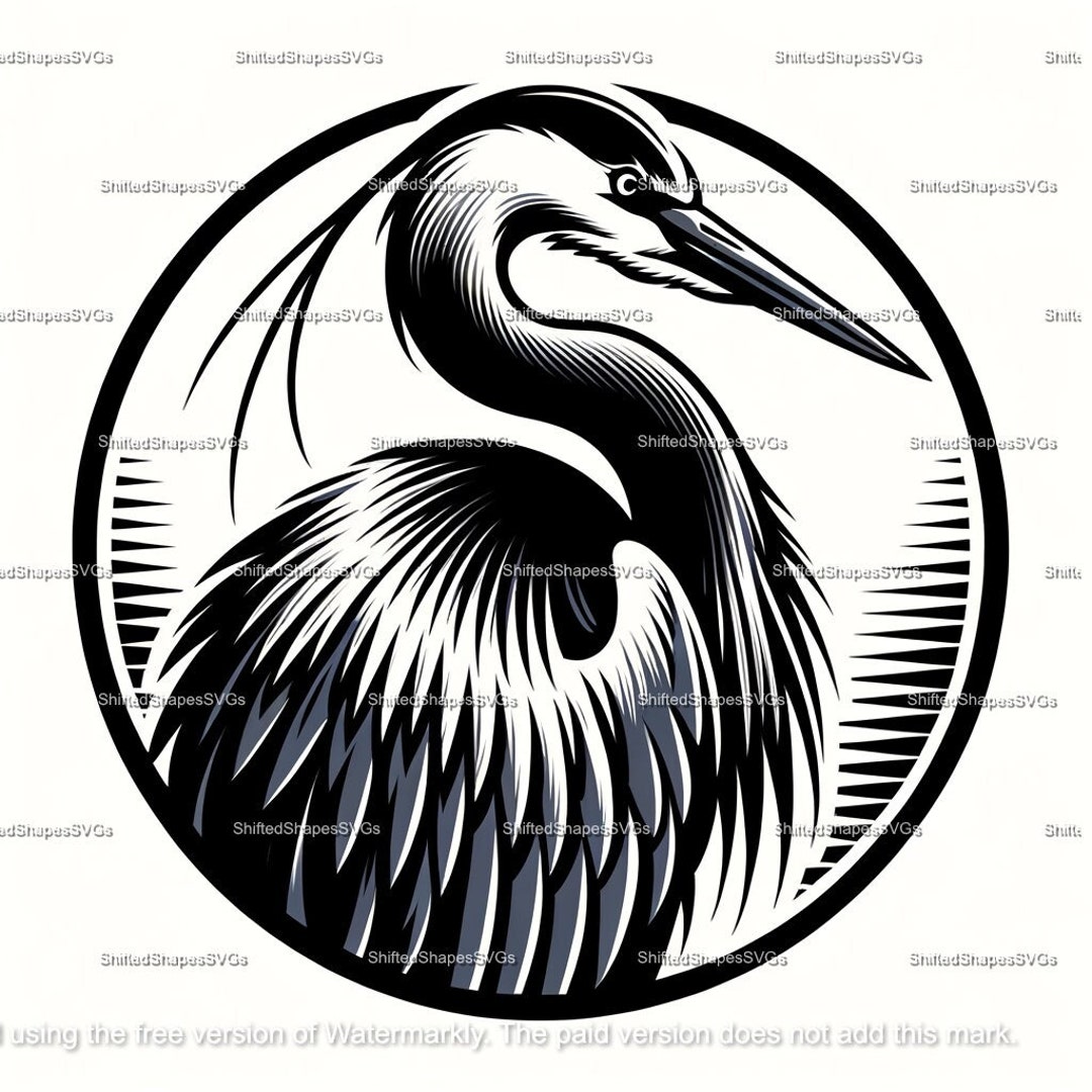 Great Blue Herron SVG Bundle - Etsy