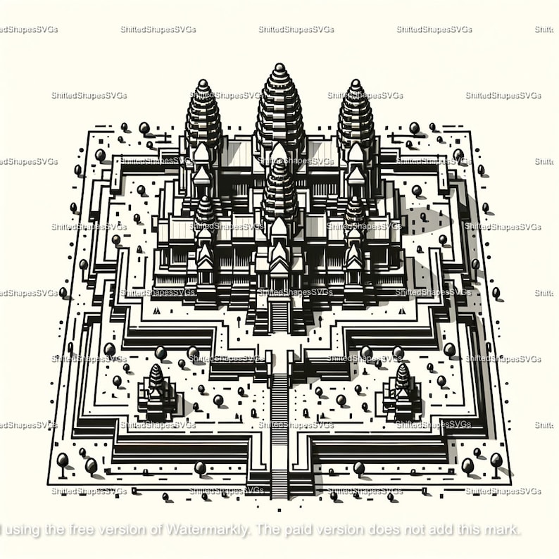 Angkor Wat SVG Bundle - Etsy