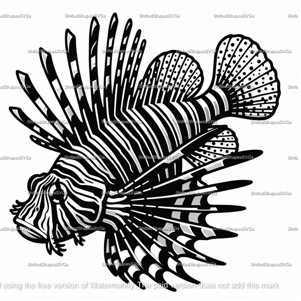 Lionfish SVG Bundle - Etsy