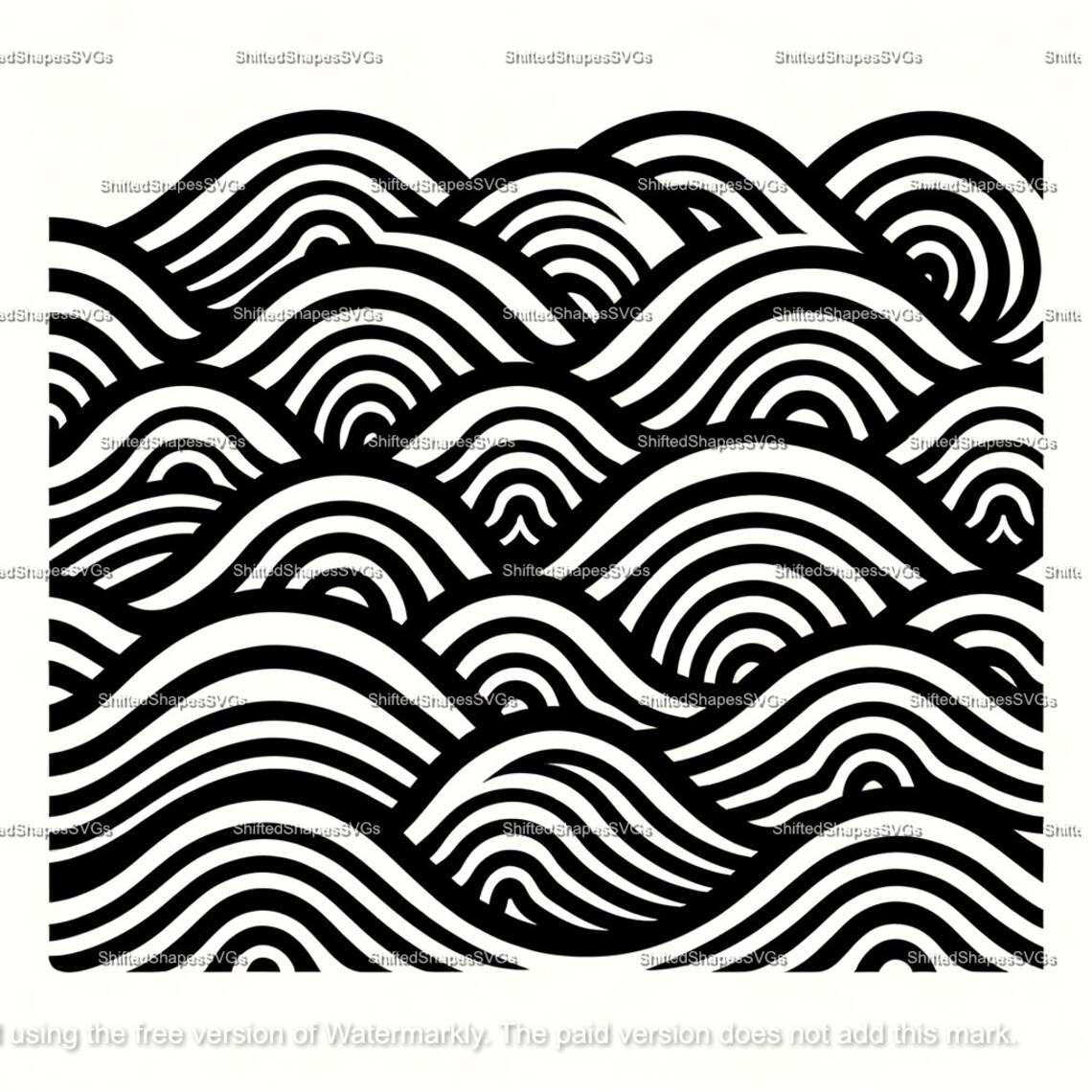 Japanese Wave Pattern SVG Bundle - Etsy Canada