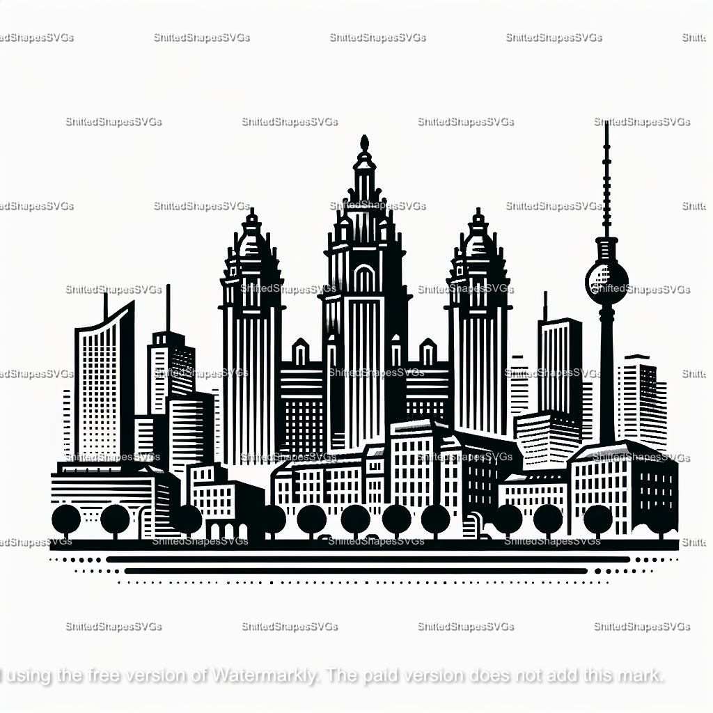 Berlin Skyline SVG Bundle - Etsy