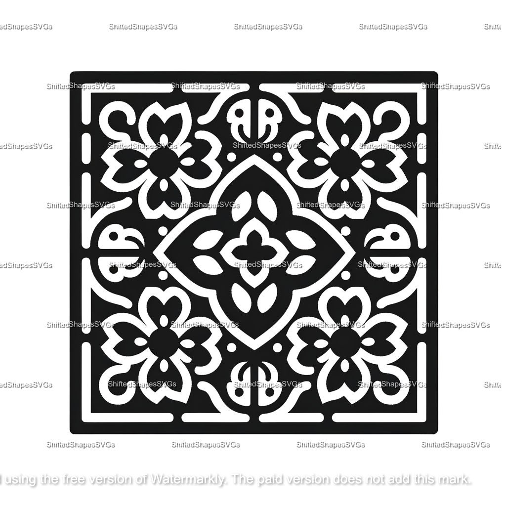 Moroccan Tile Pattern SVG Bundle - Etsy