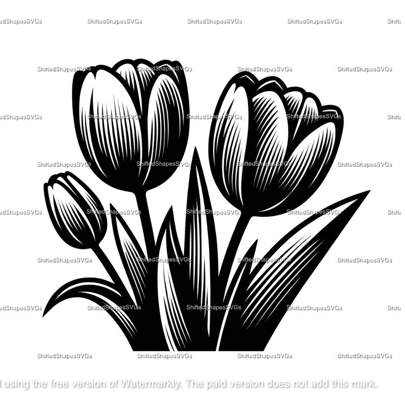 Tulips SVG Bundle - Etsy