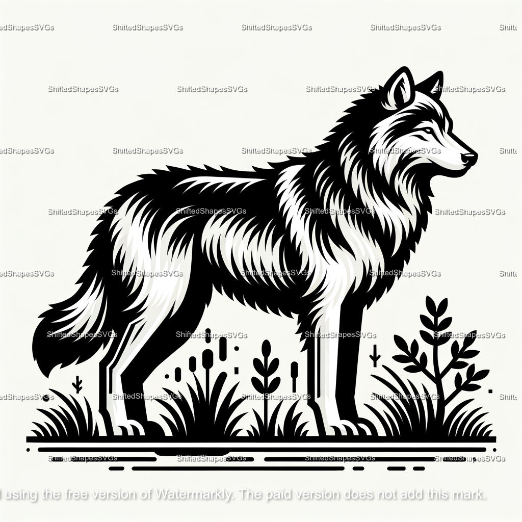 Wolf Nature Scene SVG Bundle - Etsy
