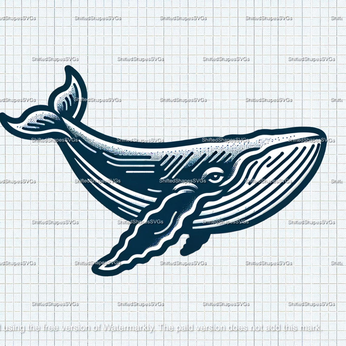 Blue Whale SVG Bundle - Etsy