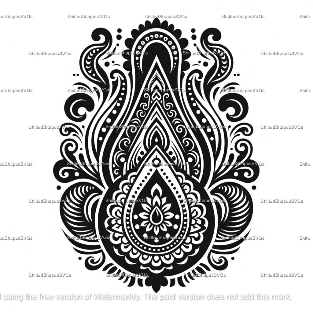 Paisley Pattern SVG Bundle - Etsy