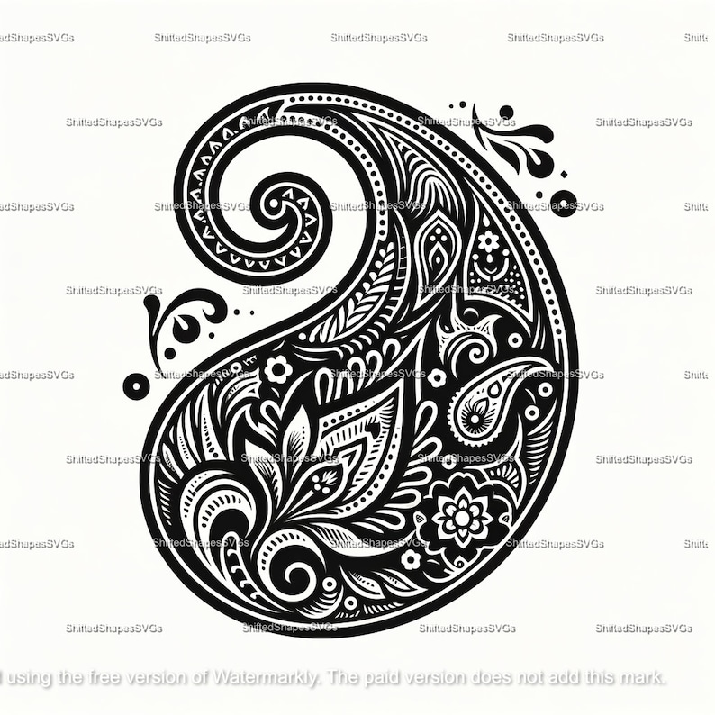 Paisley Pattern SVG Bundle - Etsy