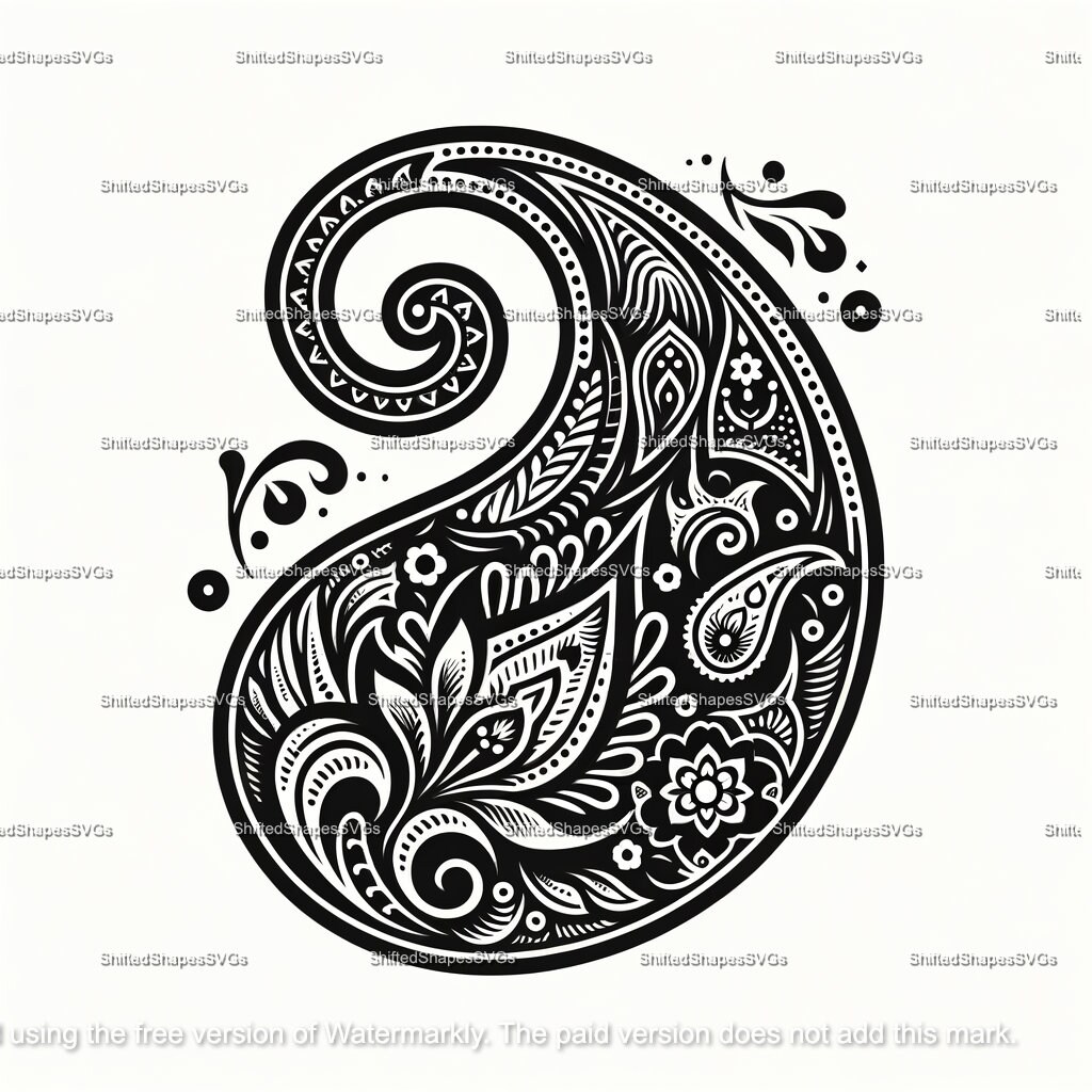 Paisley Pattern SVG Bundle - Etsy