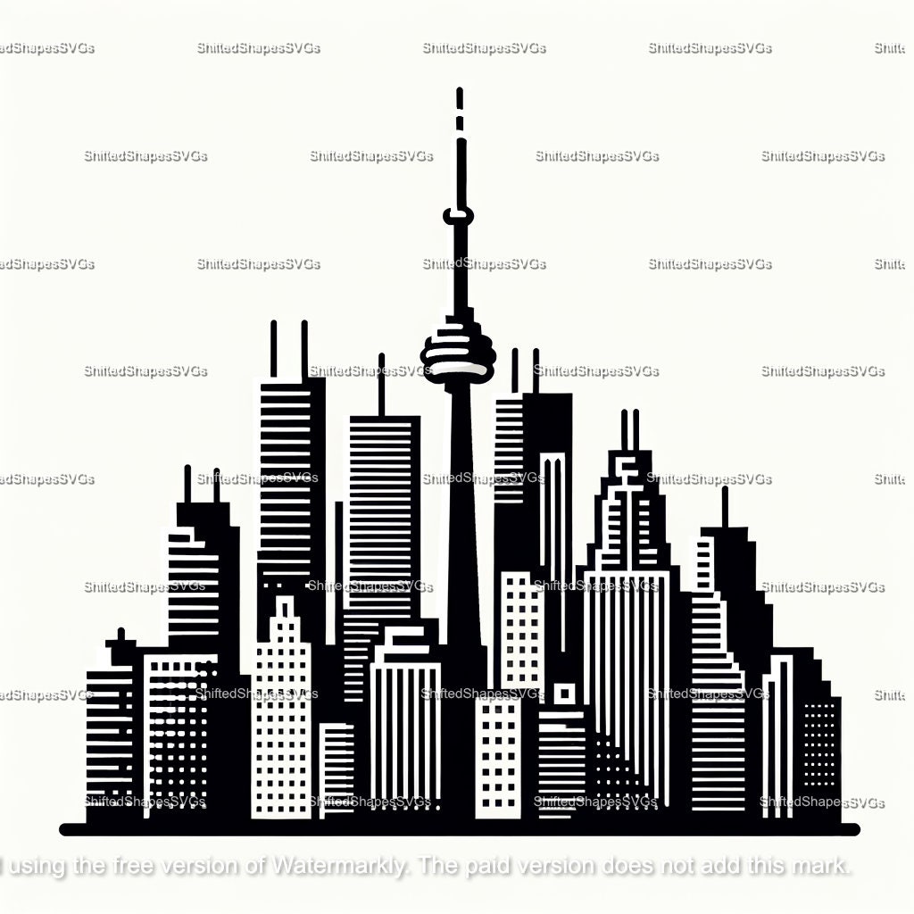 Toronto Skyline SVG Bundle - Etsy