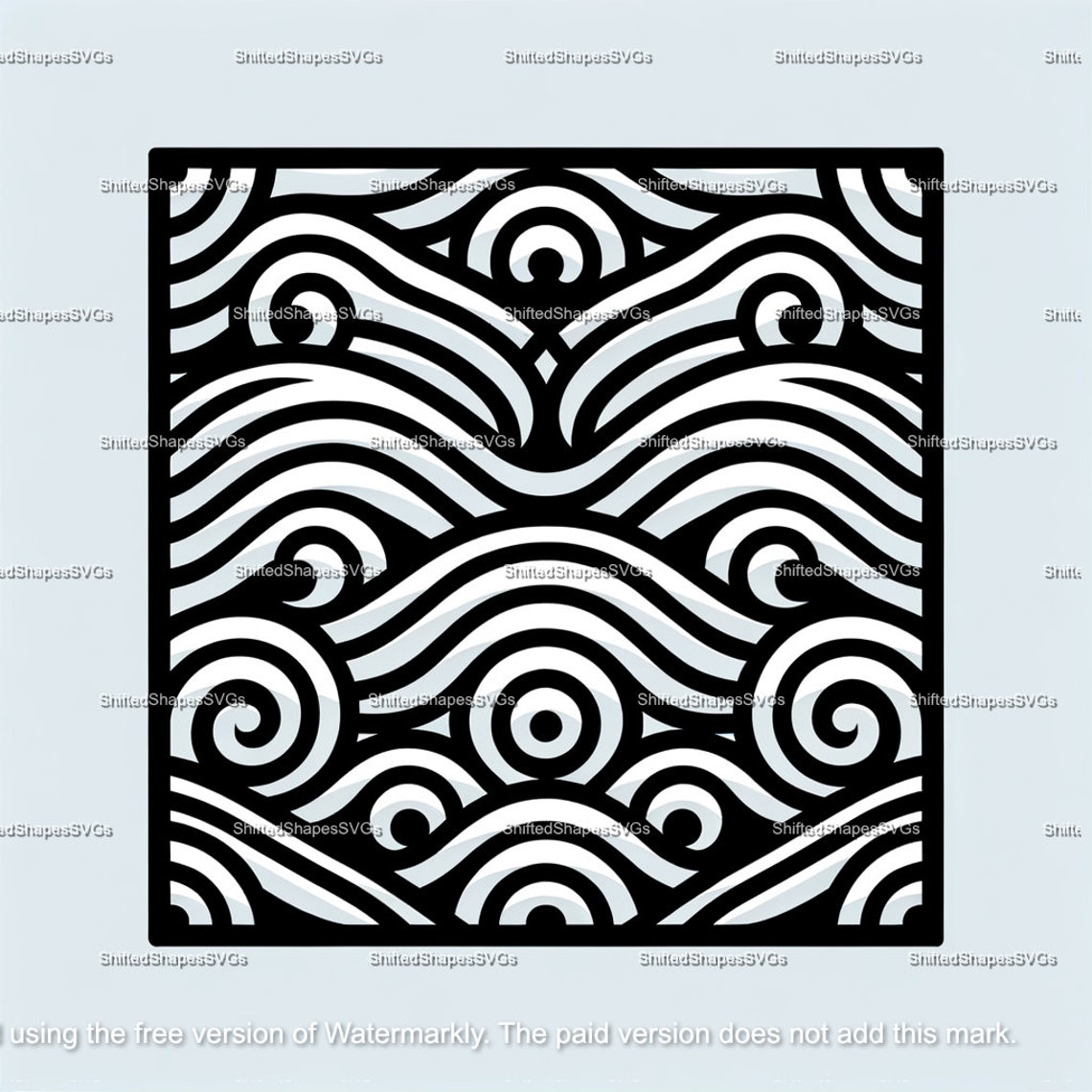 Japanese Wave Pattern SVG Bundle - Etsy Canada