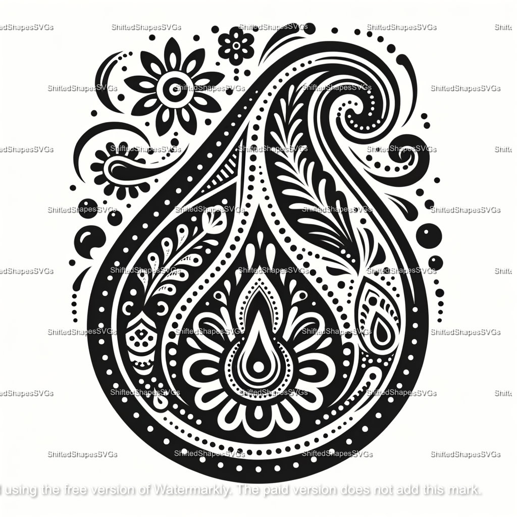 Paisley Pattern SVG Bundle - Etsy