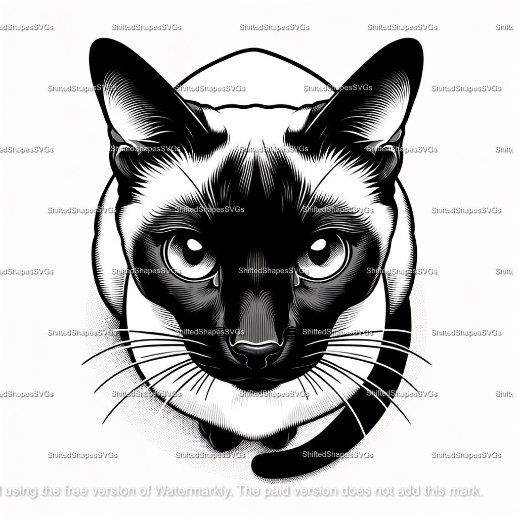 Siamese Cat SVG Bundle - Etsy