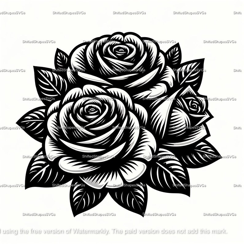 Roses SVG Bundle - Etsy