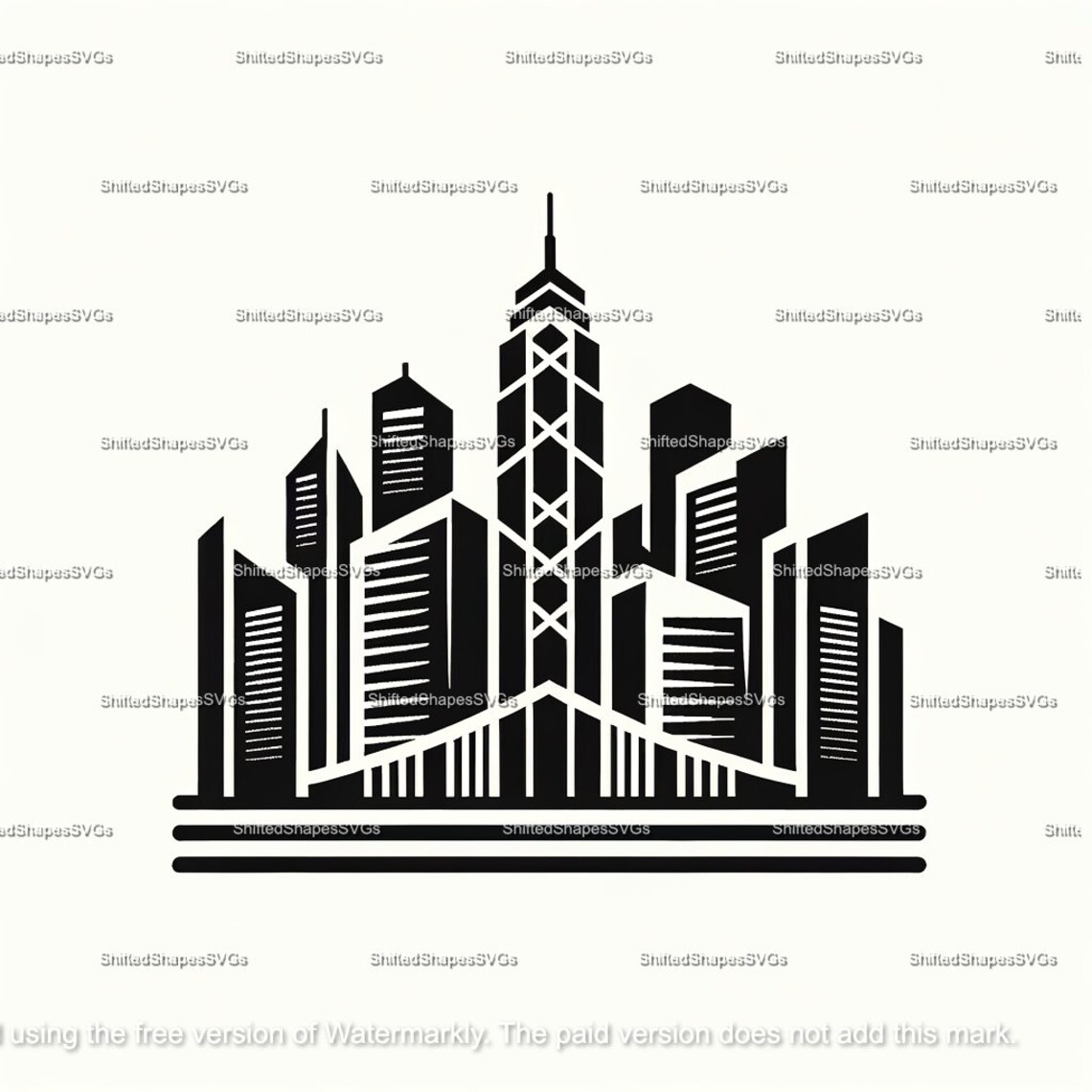 Hong Kong Skyline SVG Bundle - Etsy