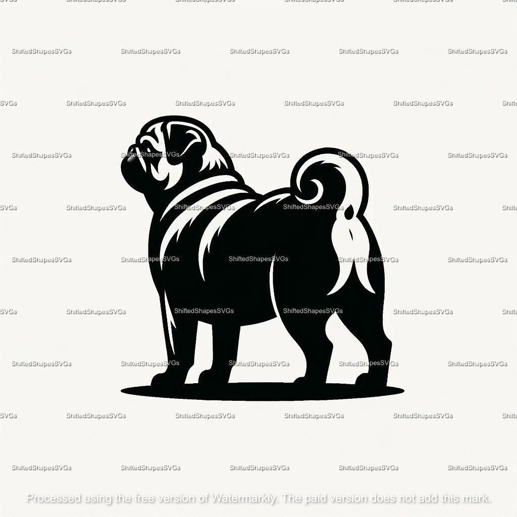 Pug SVG Collection 5 Adorable and Quirky Designs - Etsy