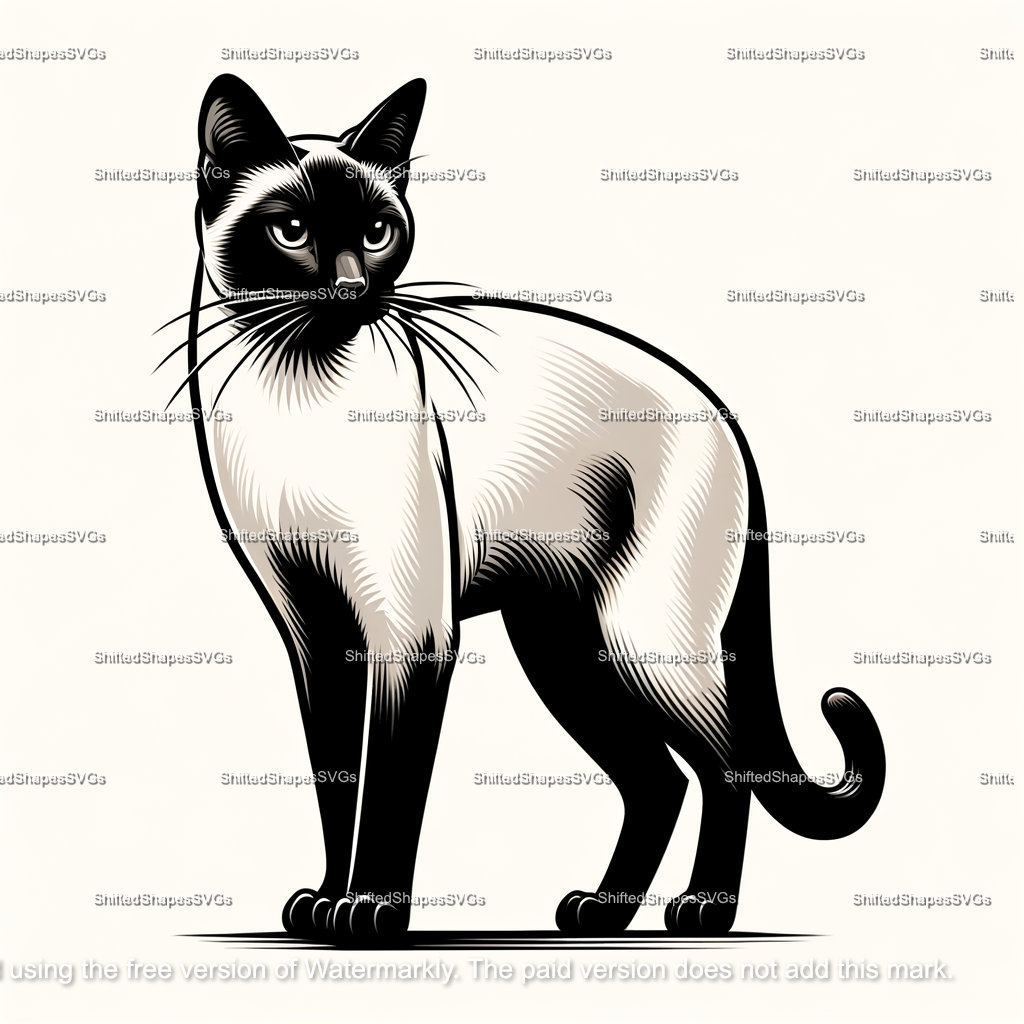 Siamese Cat SVG Bundle - Etsy