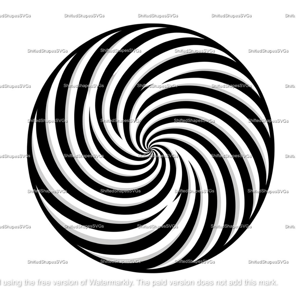 Spiral Illusion SVG Bundle - Etsy