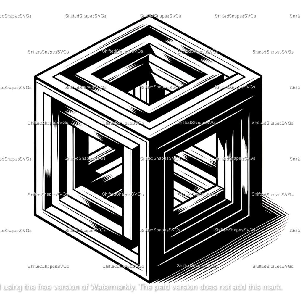 Impossible Cube SVG Bundle - Etsy