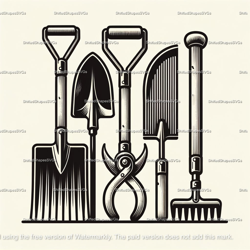 Garden Tools SVG Bundle - Etsy