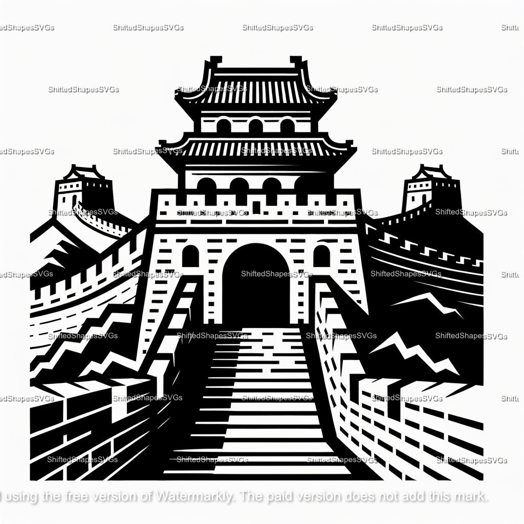 Great Wall of China SVG Bundle - Etsy