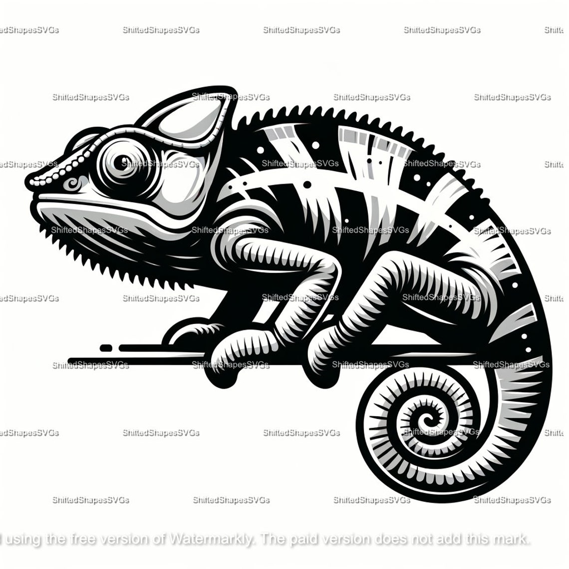 Chameleon SVG Bundle - Etsy