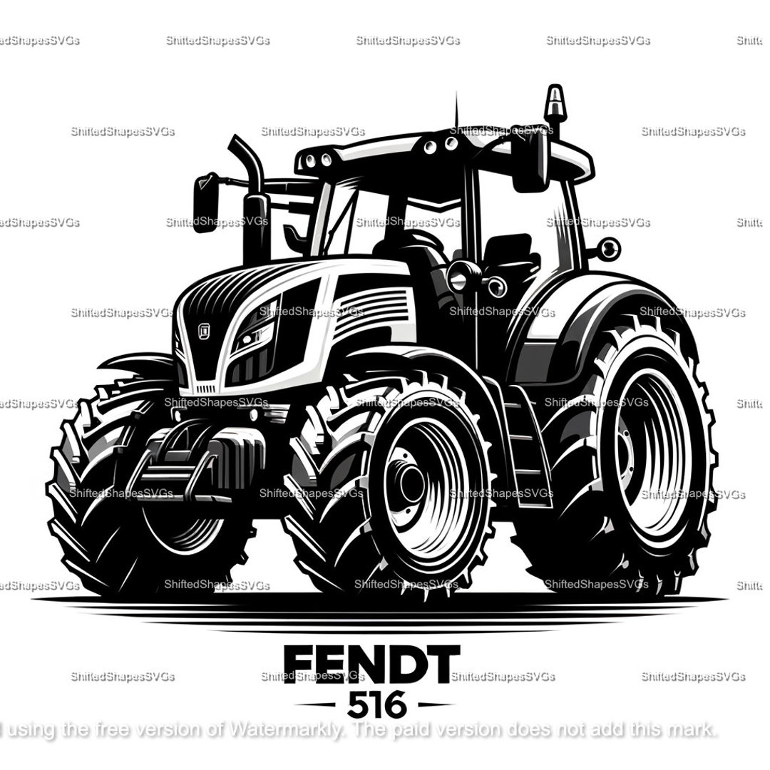 Fendt 516 Vario Tractor SVG Bundle - Etsy