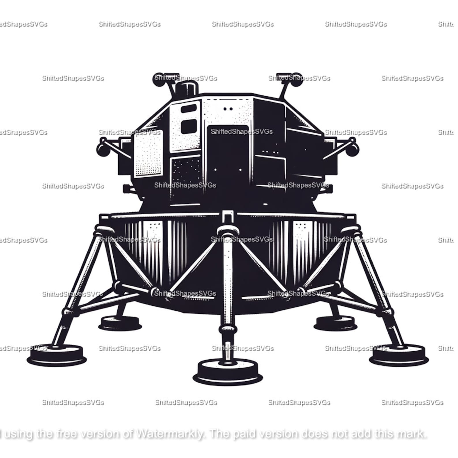 Lunar Lander SVG Bundle - Etsy