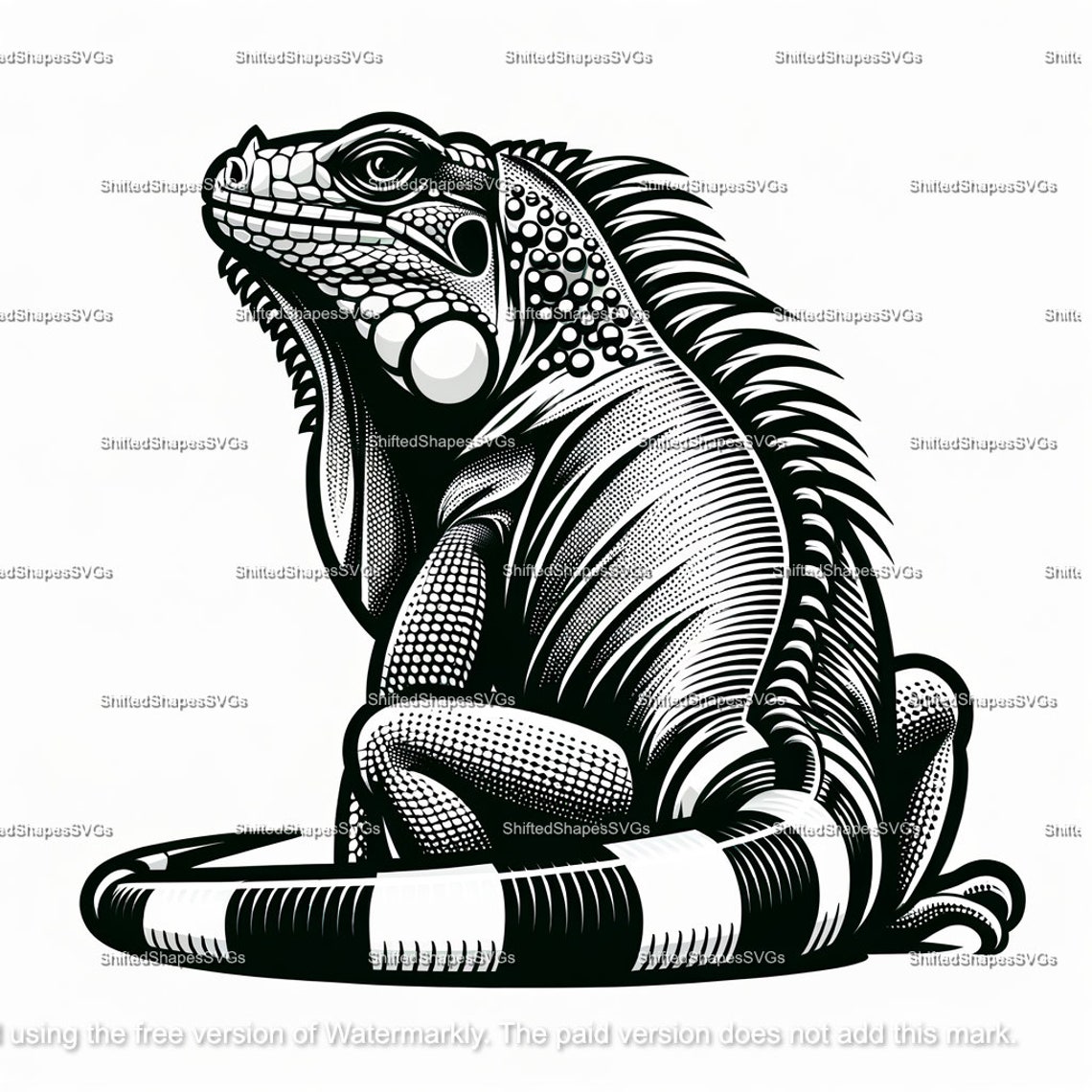 Green Iguana SVG Bundle - Etsy